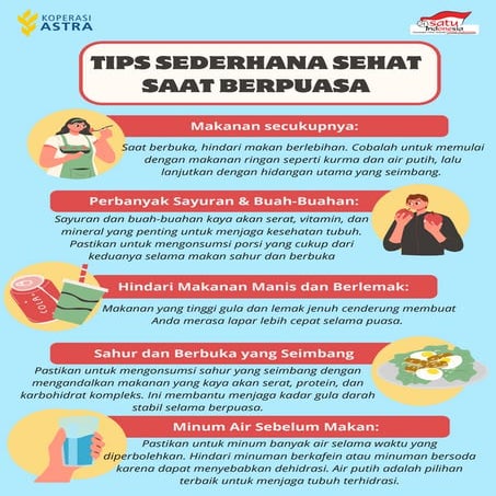 Tips Sederhana Sehat Saaat Puasa dibulan | PDF