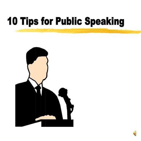 20 Public Speaking Tips | PPTX