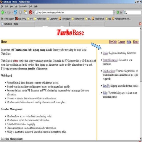 Toastmaster's Tipster on Turbo Base | PPT