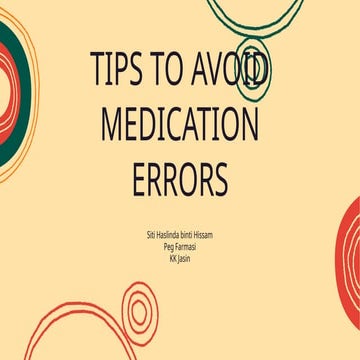 Tips to avoid MEDICATION ERROR slide updated linda.pptx