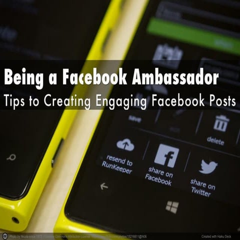 Tips to Creating Engaging Facebook Posts | PPT