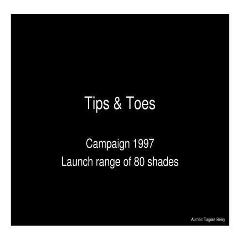Tips & Toes Print ad Campaign | PDF