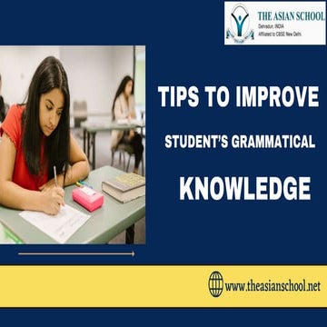 Tips to Improve Students’ Grammatical Knowledge | PPT