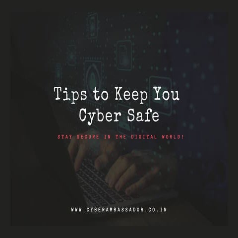 Cyber Safety Cyber Safety Tips Cybersecurity Pdf
