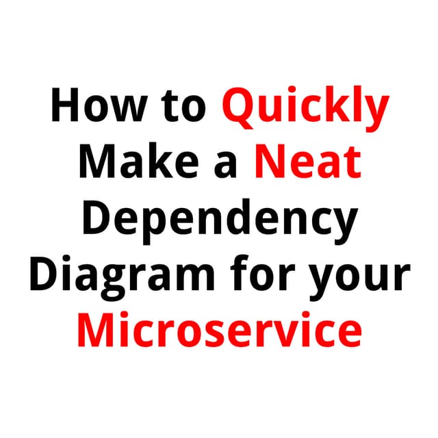 Tips to make dependency diagram | PDF