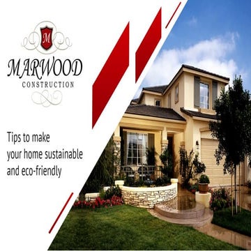 Tips to make your home sustainable and eco friendly | PPT