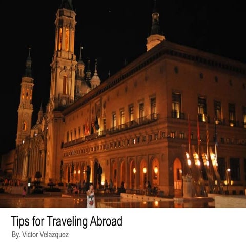 Tips for traveling abroad | PPT