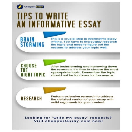 Tips to Write an Informative Essay | PDF | Homework and Study | Education