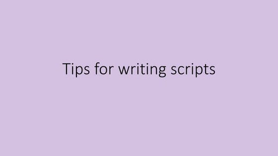 Ten writing tips you won't often hear | PPT