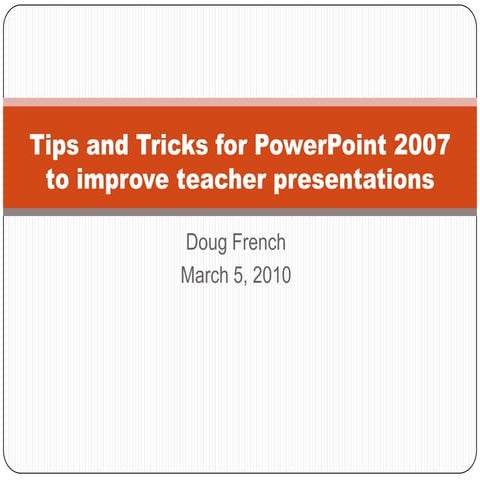 Tips tricks ppt- | PPTX