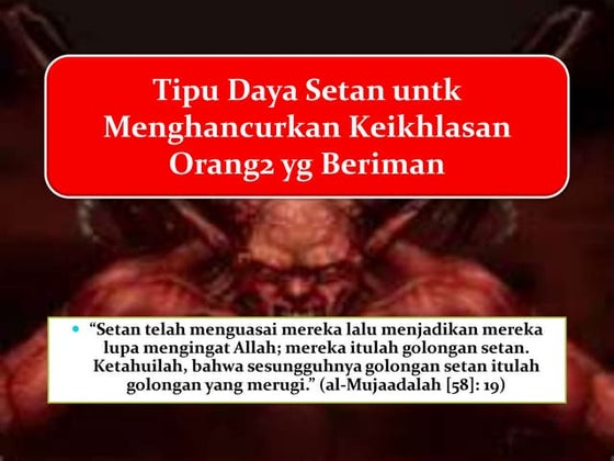 Tipu daya setan | PPTX