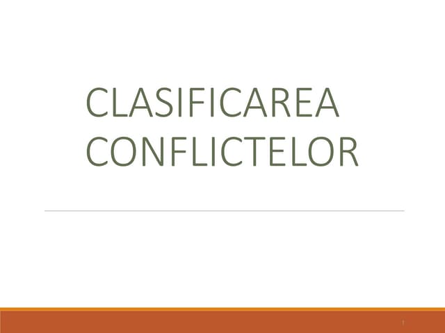 Managementul conflictelor | PPT