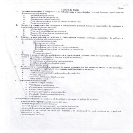 Tipuri de lectie | PDF