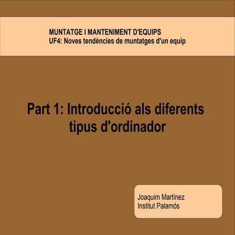 Tipus ordinadors | ODP