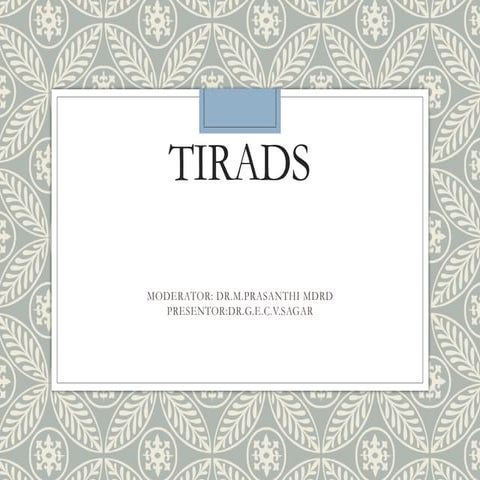TIRADS.pptx. ............................. | PPTX