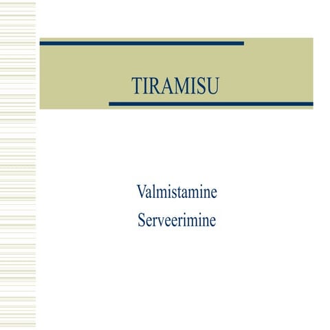 Tiramisu | PPT