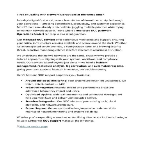 Tired of Dealing with Network Disruptions at the Worst Time.docx