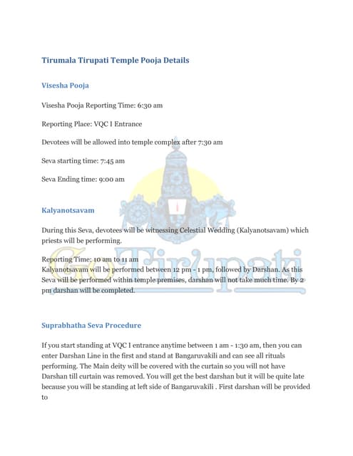 Tirupati Balaji | PPT