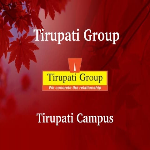 Tirupati Campus | PPT