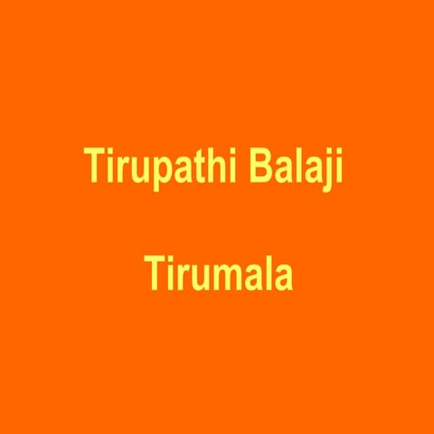Tirupati Balaji | PPS