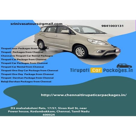 Tirupati Car Packages from Chennai (4).pdf