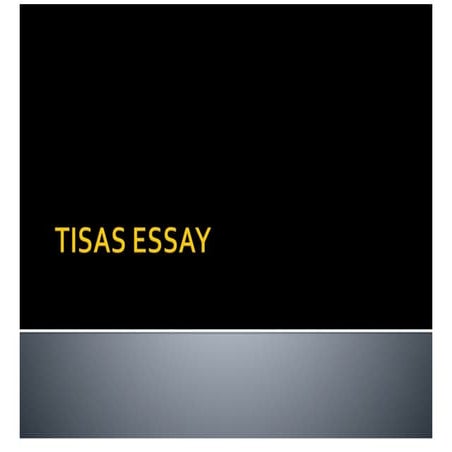 TISAS ESSAY | PDF
