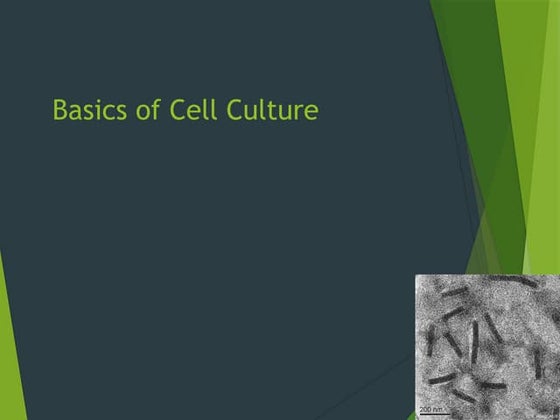 Animal cell culture media | PPTX