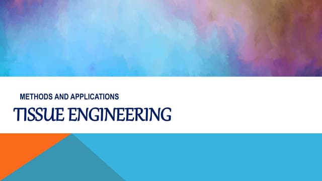 TISSUE ENGINEERING | PPT