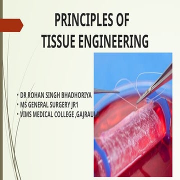 Tissue Engineering.pptx for study purpose | PPTX