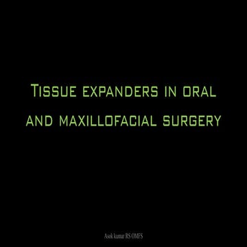 Tissue expander in omfs | PDF