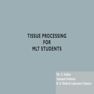 Tissue processsing | PPT