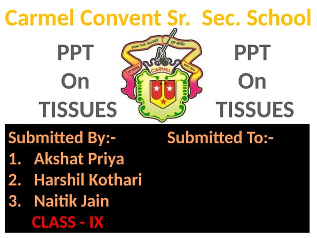 TISSUES Class - 9th | PPTX