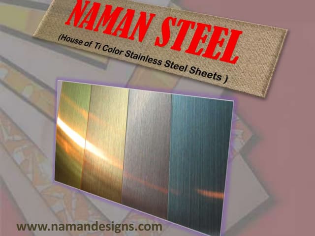 Stainless steel Design Sheet Catalog for lifts from Naman steel | PDF