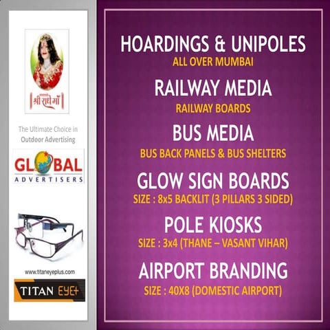 Outdoor Media Advertising in India | PPTX