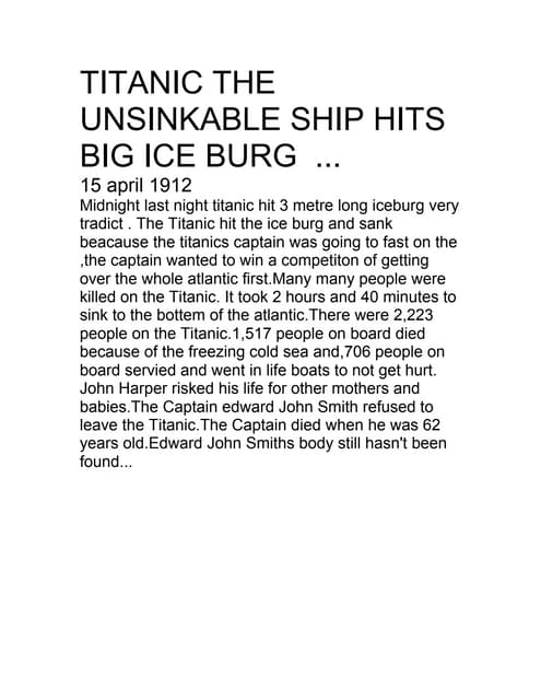 Titanic | PPTX