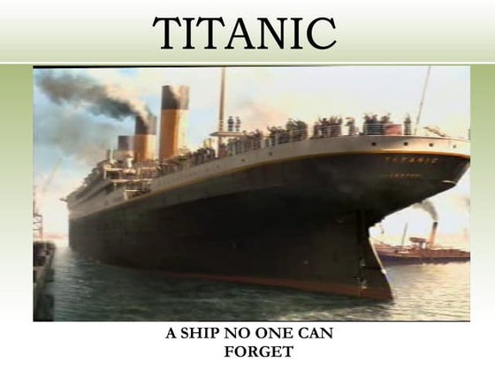 Titanic Presentation | PPT