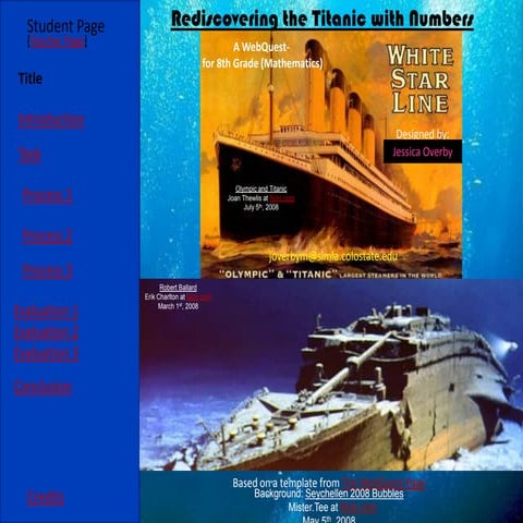Titanic Web Quest | PPT