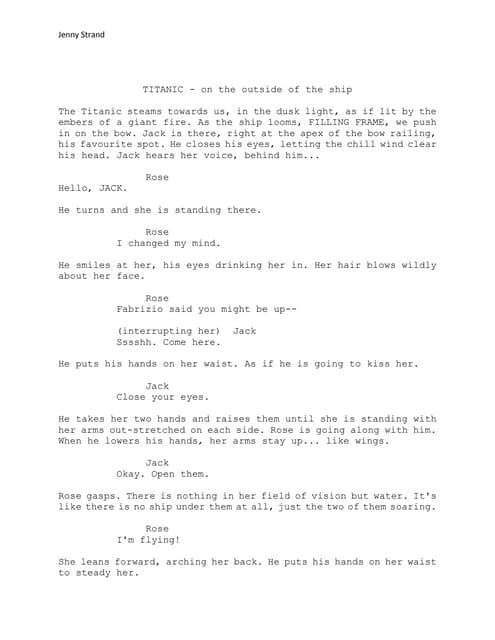 Titanic - Incorrect Script | PDF