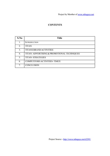 Titan case study | PPTX | Business | Business and Finance