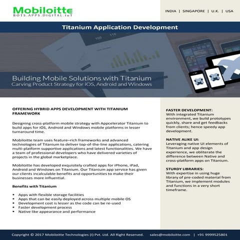 Titanium Application Development Mobiloitte | PDF
