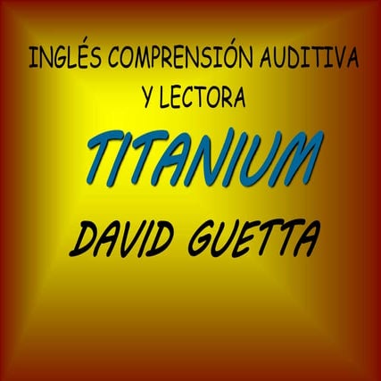 Titanium english activity | PPT