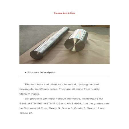 Titanium bars | DOC