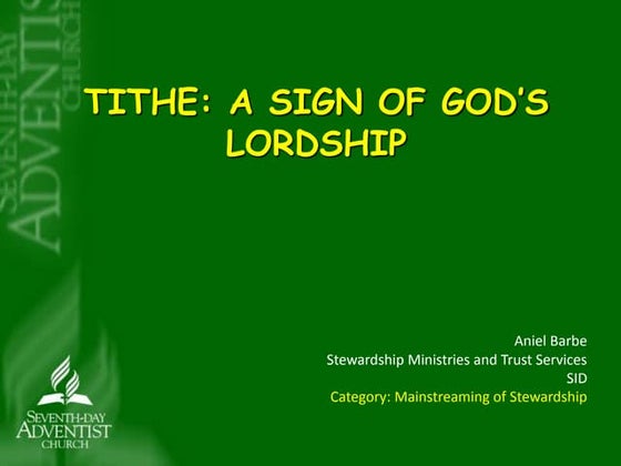 STEWARDSHIP | PPT