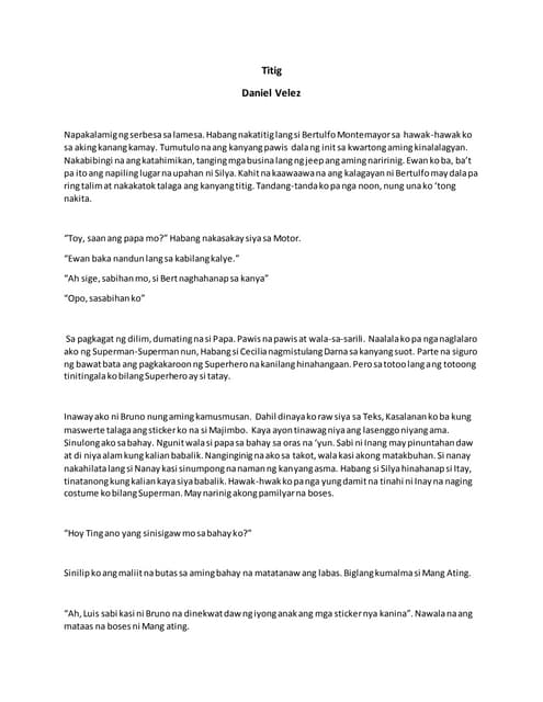 Ang Dalawang Magkaibigan | DOCX