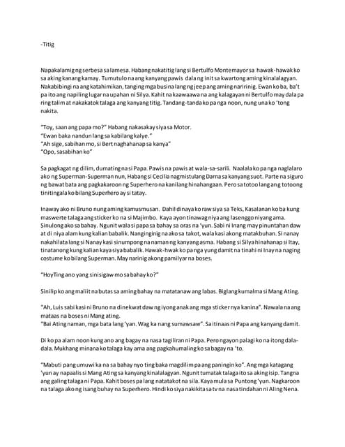 Ang Dalawang Magkaibigan | DOCX