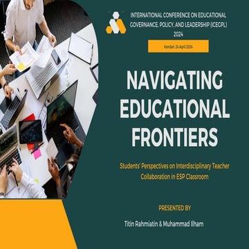 NAVIGATING EDUCATIONAL FRONTIERS:Students' Perspectives on Interdisciplinary Teacher ...