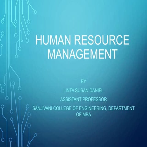 Human Resource Management | PPTX