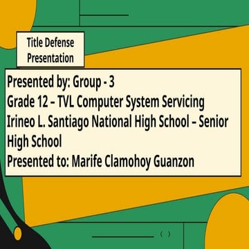 title-defense101for computer system servicing | PPTX