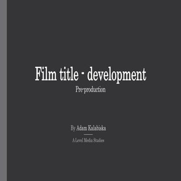 Title - development | PPT