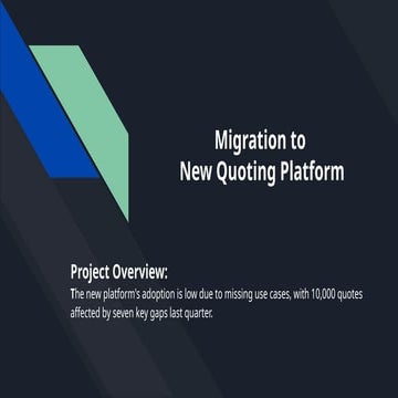 Title - Migration to New Quoting Platform, how to migrate | PPT
